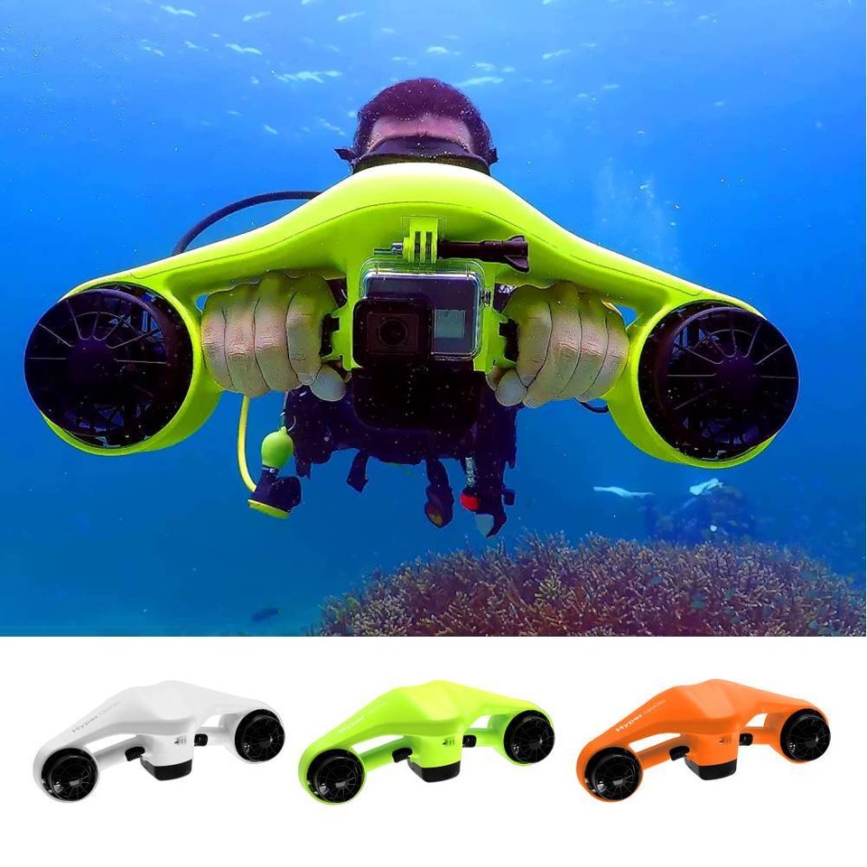 HYPER GOGO Sea Underwater Scooter with Action Camera 40M Mount Dual ...