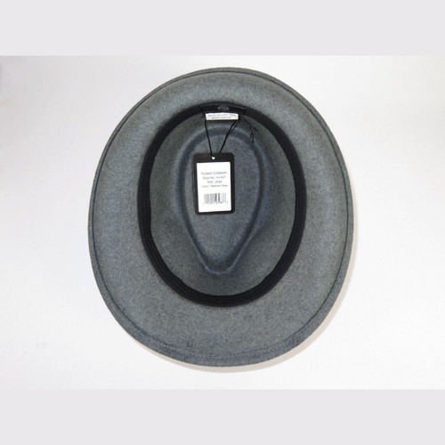 Men BENTLY HEADWEAR Hat Australian Wool Pinch Front Fedora Lite HU427 ...