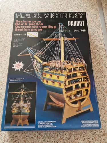 Mantua Panart HMS Victory Bow Section Wooden Ship Kit 1:78 Scale | eBay