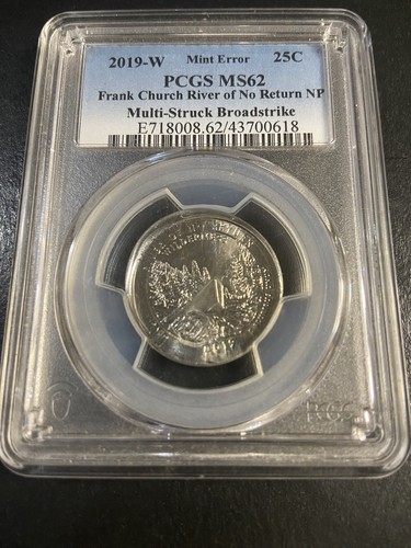 2019w Multi-Struck Broadstrike ERROR West Point Quarter 25c MS62 Rare 1 ...