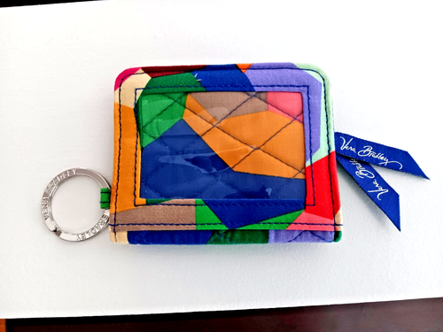 Vera Bradley Campus Double ID Pop Art Wallet with Keychain NWT | eBay