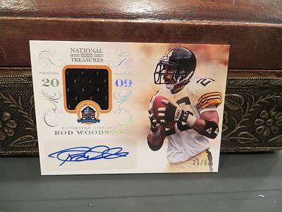 National Treasures Autograph Jersey HOF Auto Steelers Rod Woodson 35/50 ...