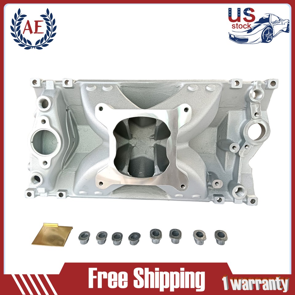 SBC Chevy High Rise Aluminum Vortec Single Plane Intake Manifold 350 | eBay
