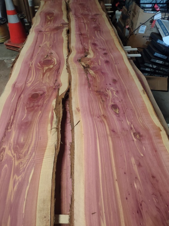1" Thick Aromatic Cedar Live Edge Slabs / Various Sizes | eBay