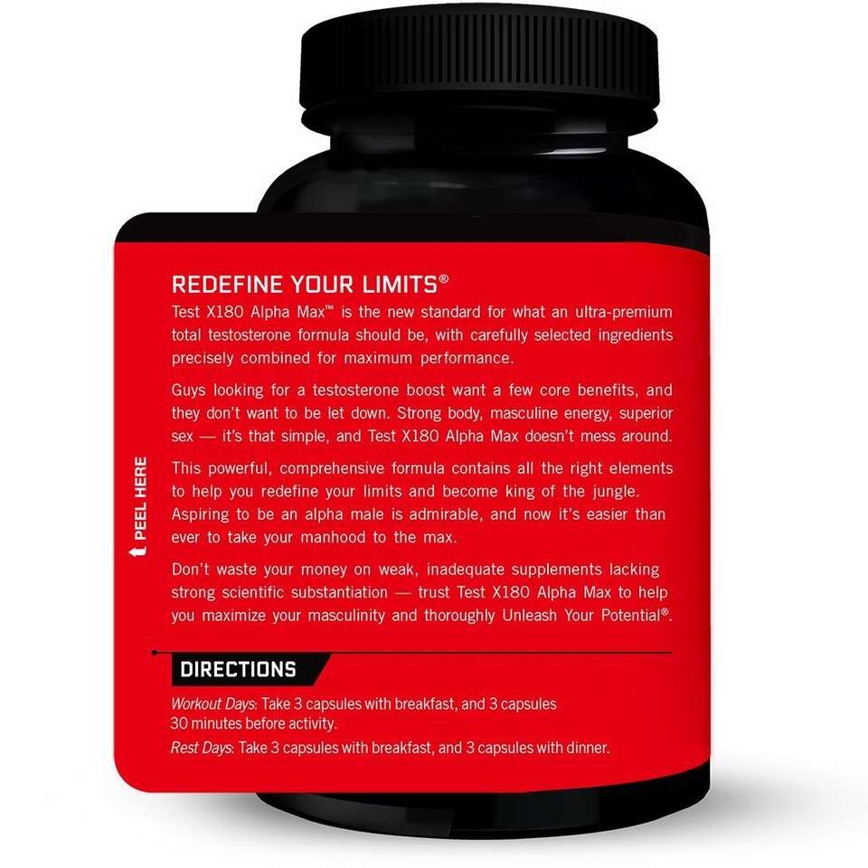 Force Factor Test X180 Alpha Max, Increase Testosterone, Muscle ...