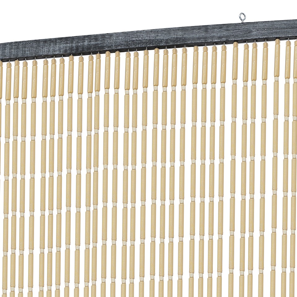 Bamboo Beaded String Curtain Room Doorway Retro Hanging Fly Screen ...