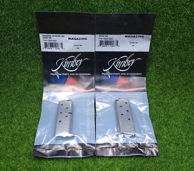 LOT (2) Kimber Micro 380 6 Round .380 OEM Pistol Magazine, Stainless ...