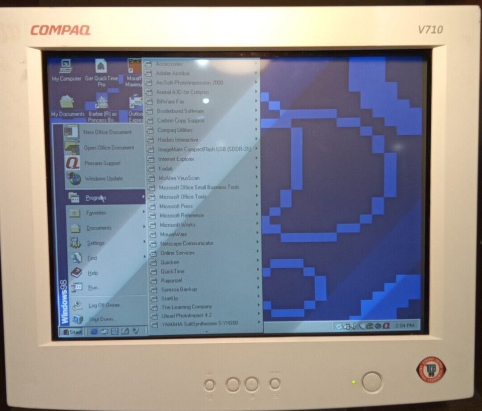 Vintage Compaq Presario 5184 Desktop Industrial/Gaming Computer | eBay