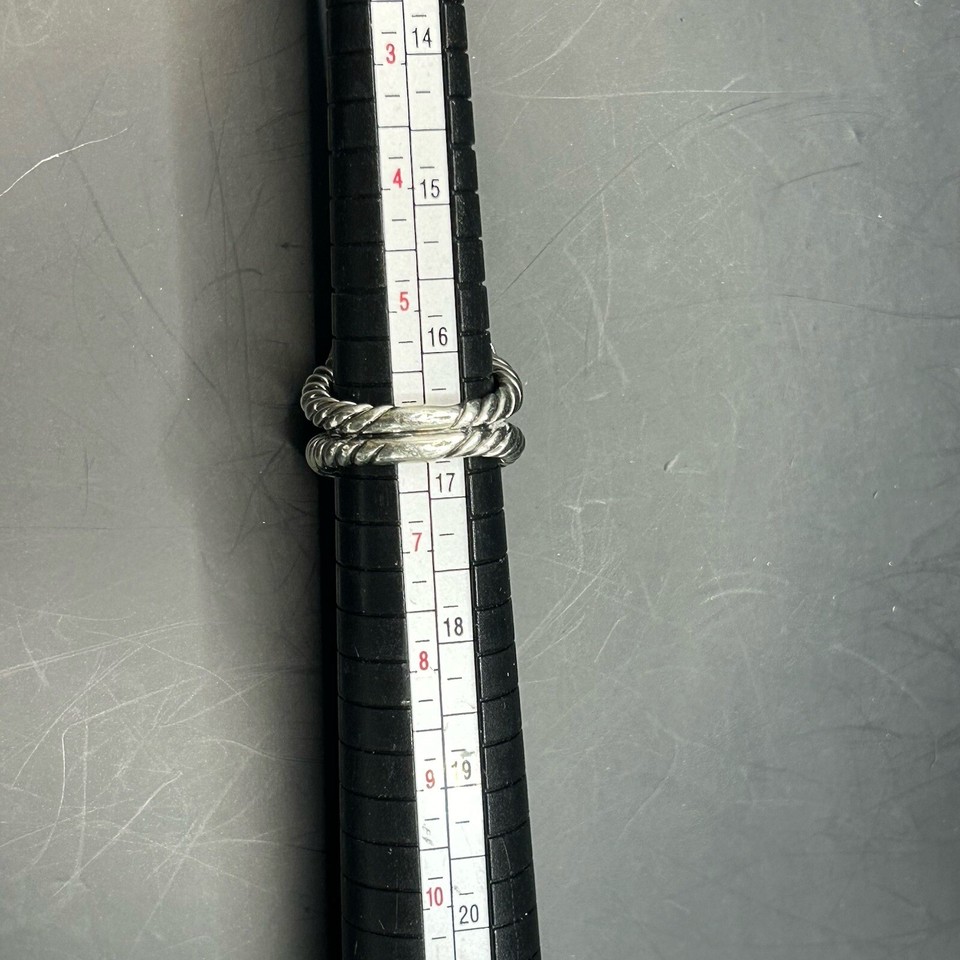 David Yurman Ring Amethyst Albion 925 Sterling Silver Cocktail Cable ...