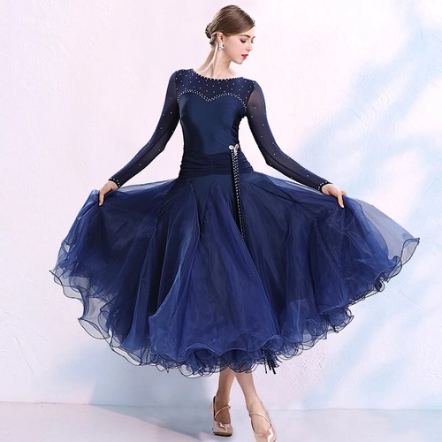 National Standard Modern Elegant Dance Dress Big Swing Women Waltz ...