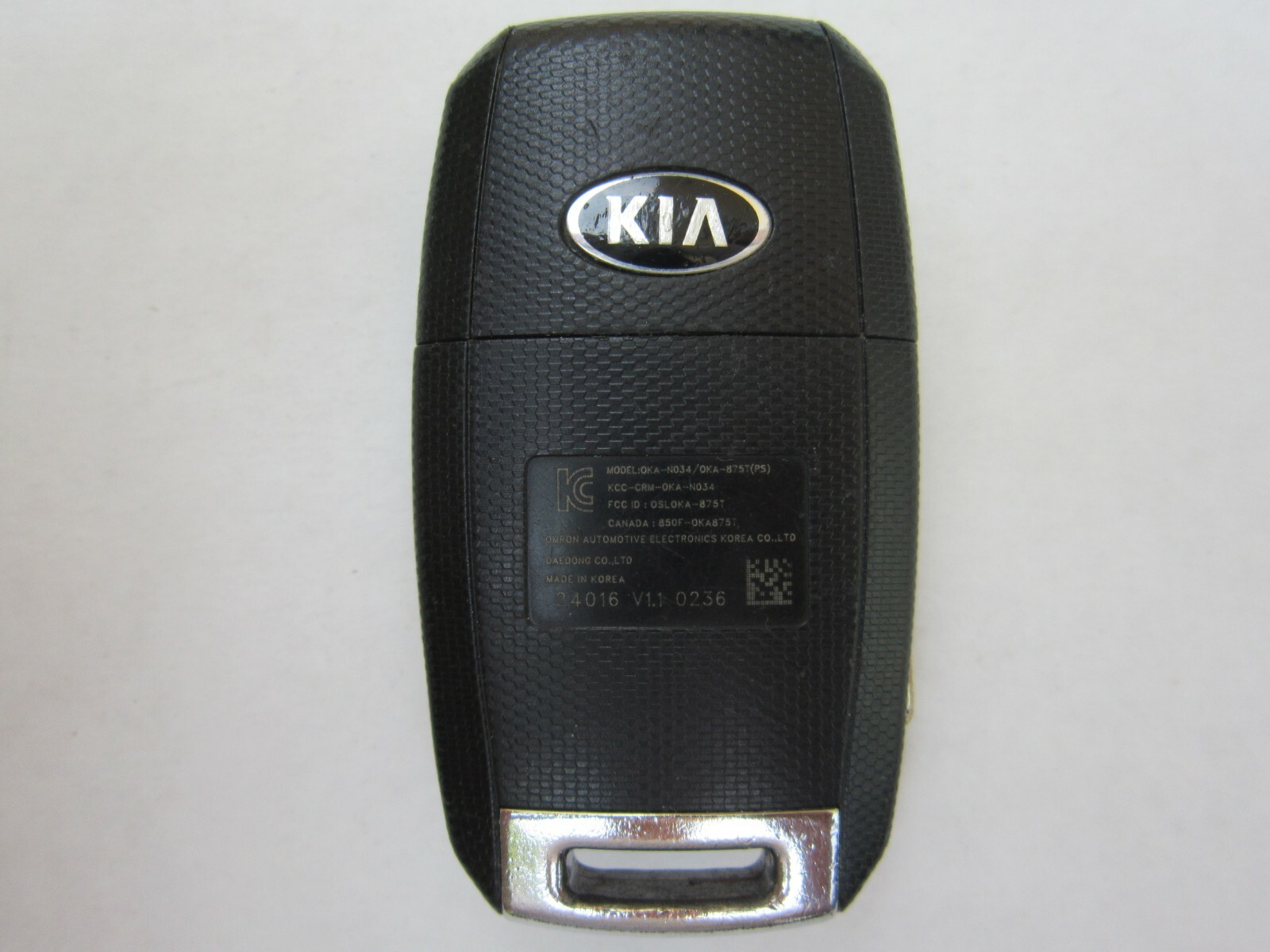 OEM 2014-2019 KIA SOUL FLIP KEY KEYLESS REMOTE KEY FOB UNCUT KEY OSLOKA ...