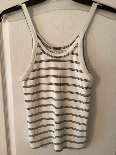 Zara NWT striped tank,sz.L | eBay