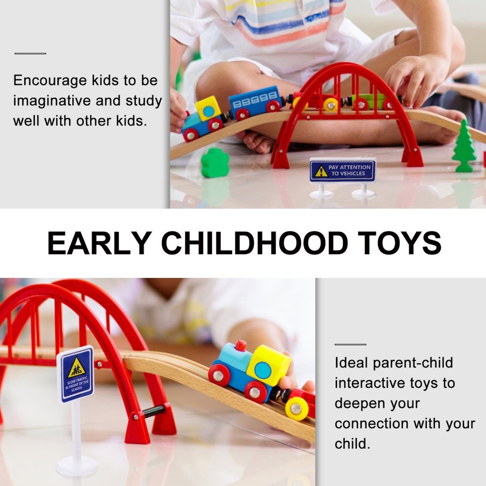 56 Pcs Children Traffic Sign Toy Signs Cognitive Learning Set | eBay ...