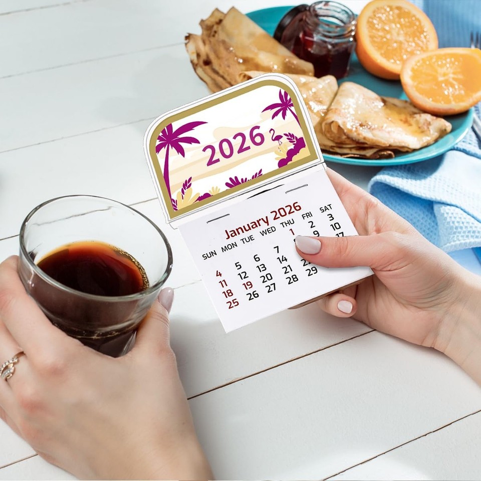 2026 Mini Stick on Calendars Small Peel and Stick Calendar Adhesive ...