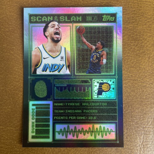 Tyrese Haliburton 2025-26 Topps Scan & Slam #SS-18 Indiana Pacers ...