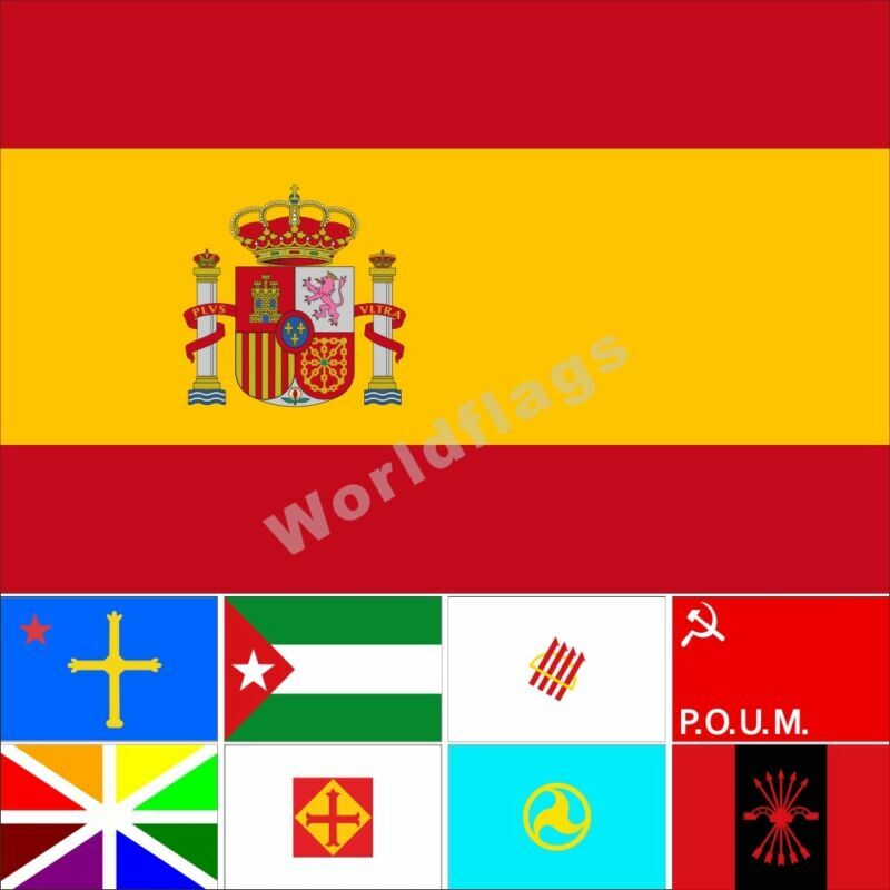 Spain Political Party Flag 3X5FT Batasuna POUM CEDA FE JONS DRV CNA ...