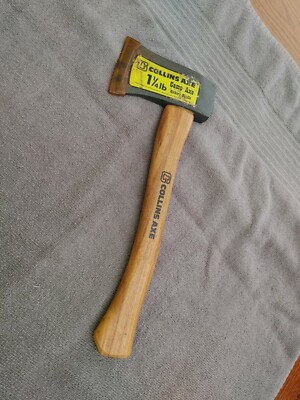 Collins Axe 1 1/4 lb Camp Axe Hatchet Hickory Handle | eBay