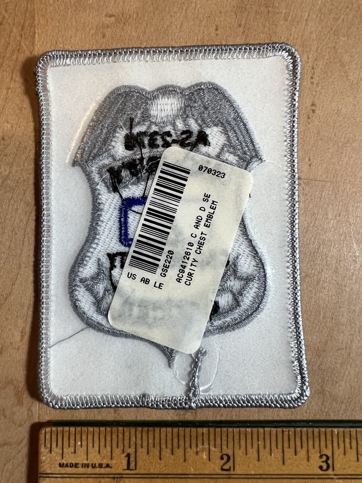 C & D Security Officer Patch Embroidered AS-2378 | eBay