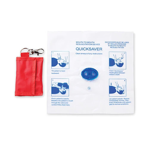 CPR Mask Keychain Kit - One Way Valve Face Shield Mask w/keyring Case ...
