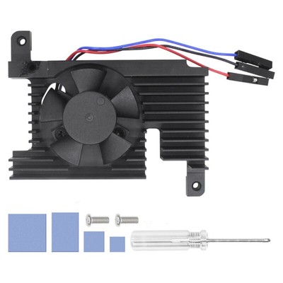 Aluminum Heatsink with PWM Controllable Fan for RPi 4 Heatsink with PWM ...