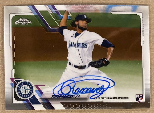 2021 Topps Chrome Yohan Ramirez Rookie Auto Autograph #RA-YR Mariners ...