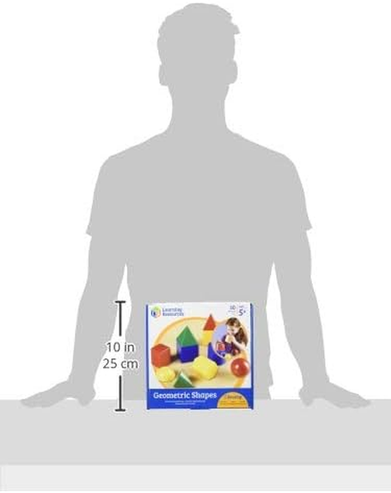 Large Geometric Shapes - 10 Pieces, Ages 5+ Learning Shapes, Geometric ...