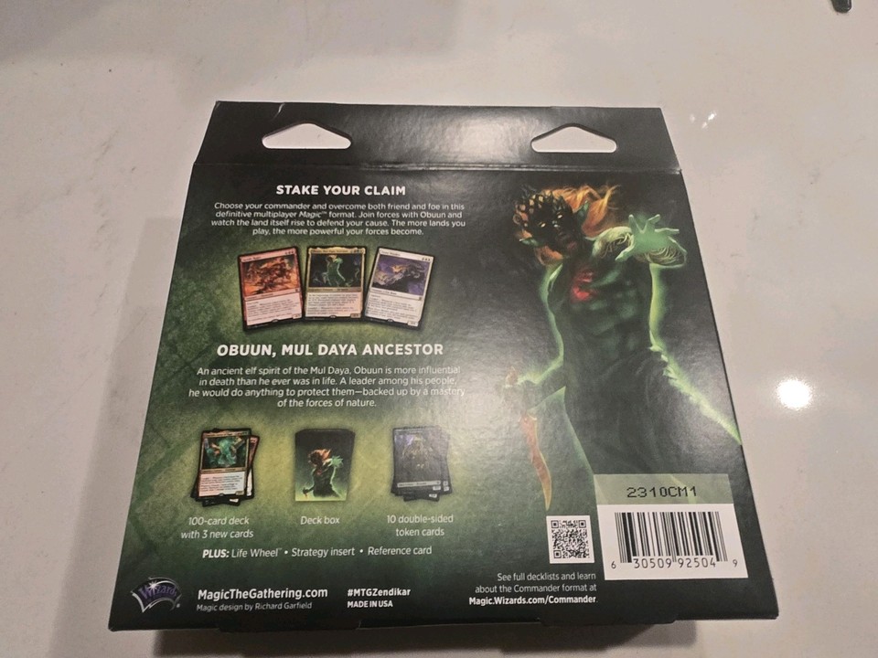 Magic The Gathering Zendikar Rising Land's Wrath Commander Deck MTG ...