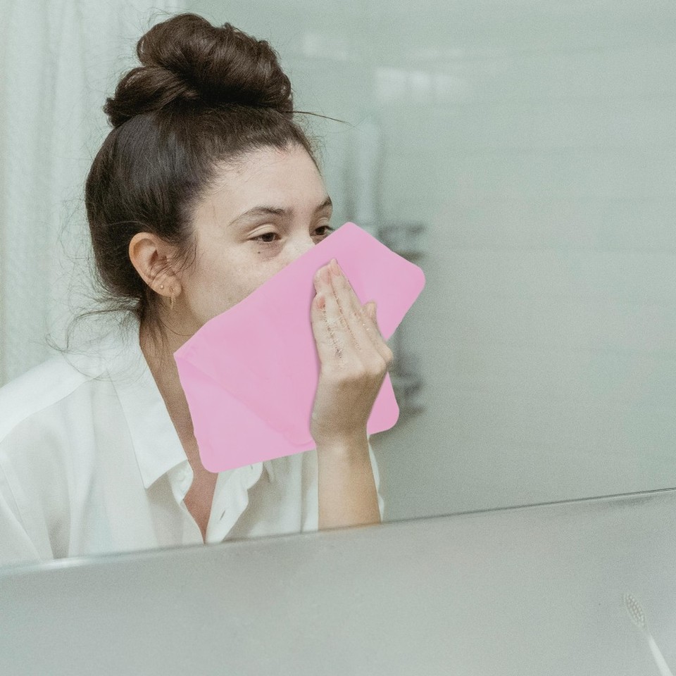 3 Pcs Chamois Cloth Facial Scrub Sponge Wash Face Cleaning | eBay