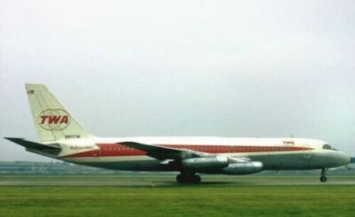 TWA Trans World Airlines Convair CV 880 N871TW @ CMH 1970 - postcard | eBay