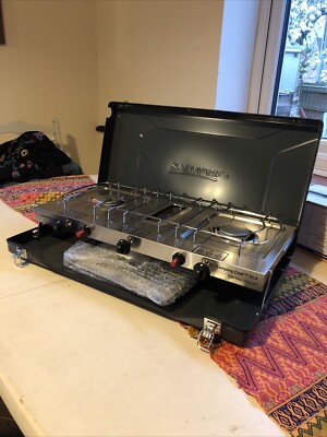 Campingaz Camping Chef DLX Stainless Infrared Outdoor Cooking Stove ...