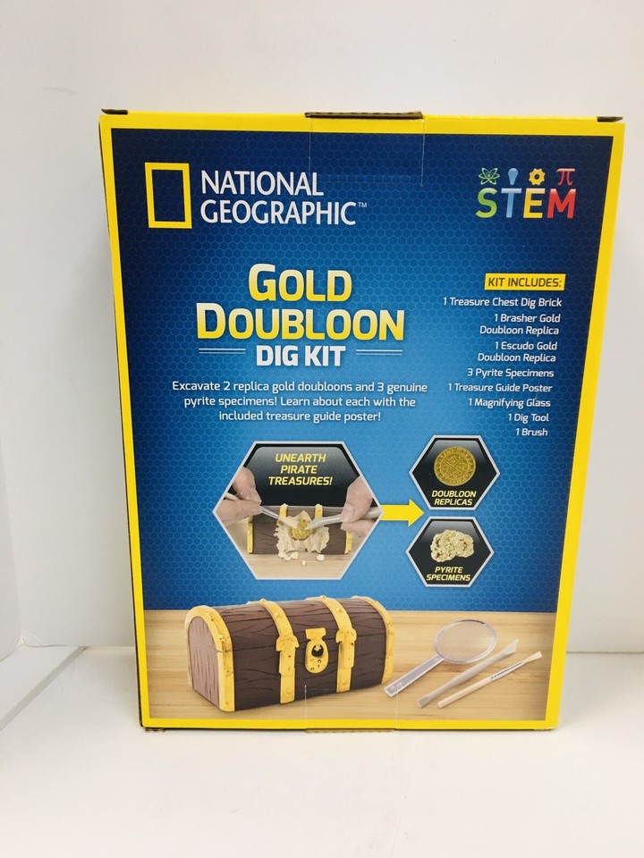 National Geographic gold doubloon dig kit | eBay