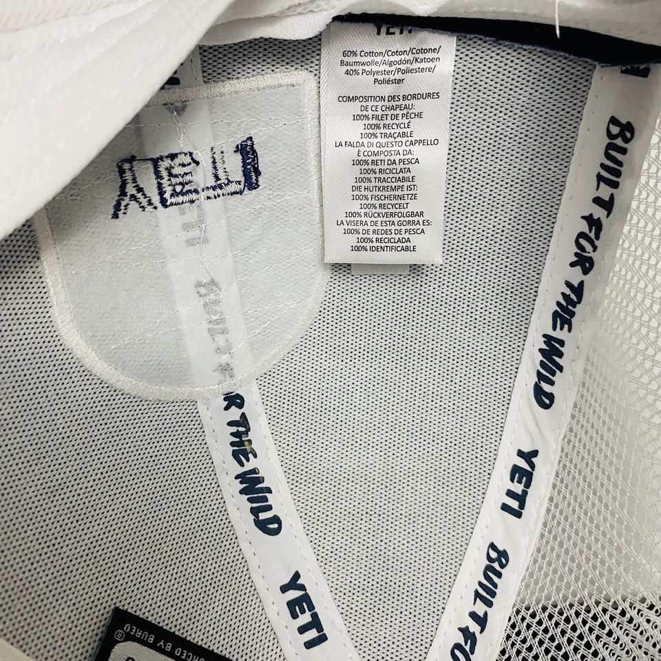 Yeti Coolers Patch Logo Men's Blue Trucker Hat Cap Mesh Snapback ...