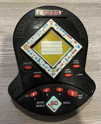 Monopoly Jackpot Electronic Handheld Game Slot Machine Hasbro 1999 ...