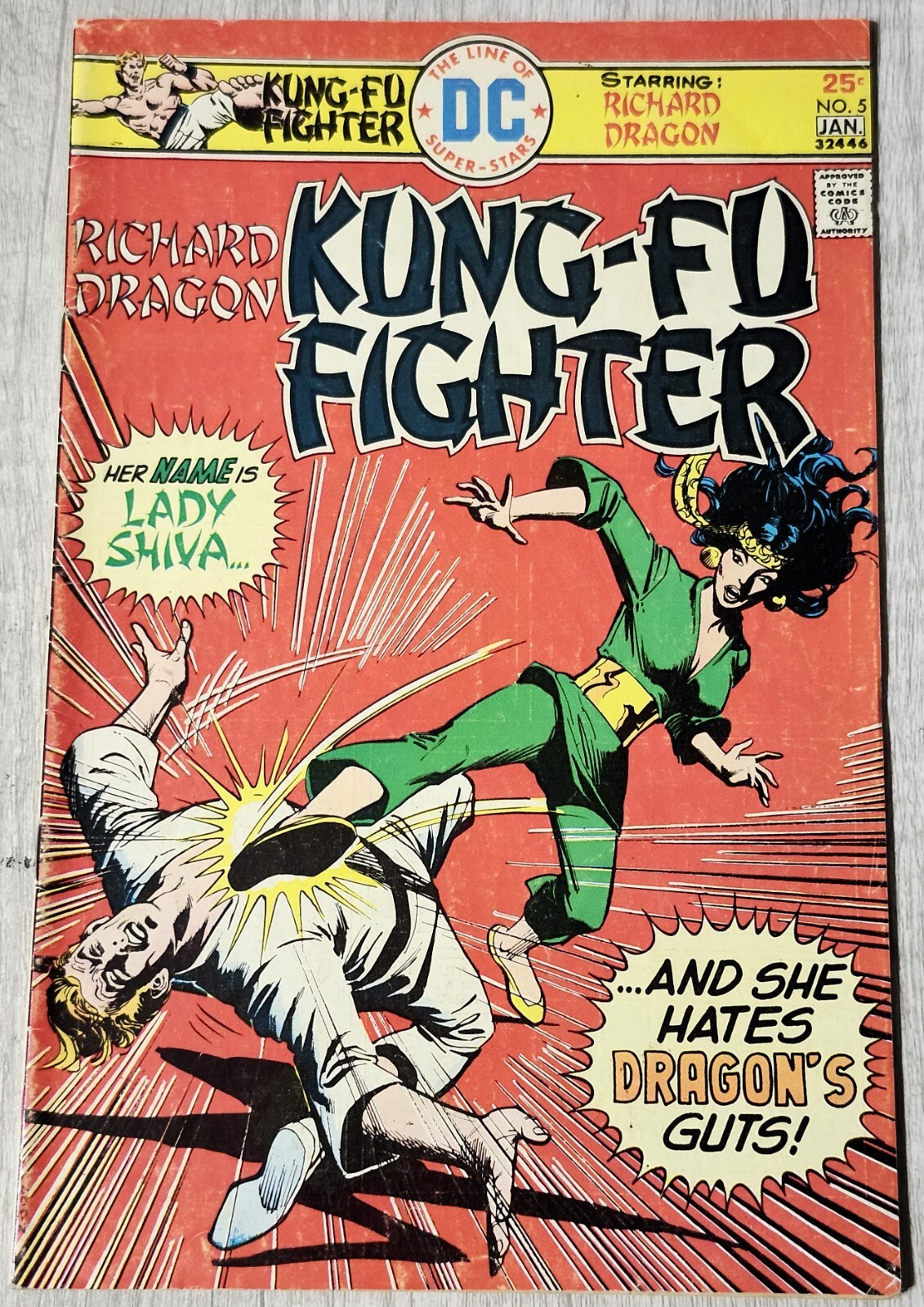 Richard Dragon KUNG-FU FIGHTER #5 - 1st appearance of LADY SHIVA | eBay