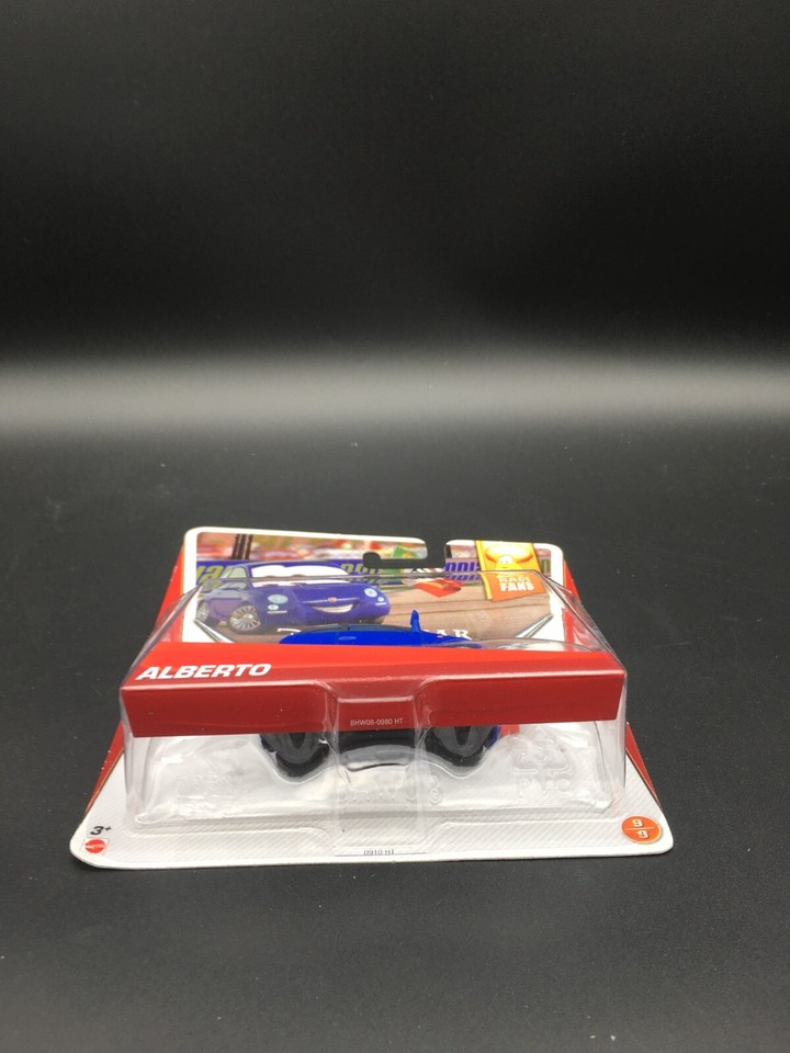 Disney Pixar Cars Alberto Race Fans Francesco Fan WGP 1:55 Flag Grand ...