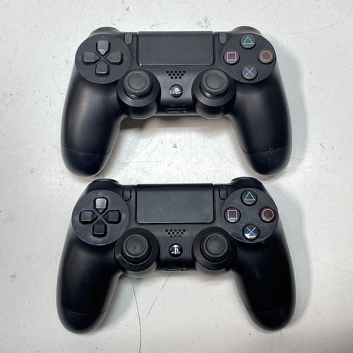Set Of 2 Sony Playstation 4 DualShock 4 Controllers- Black | eBay