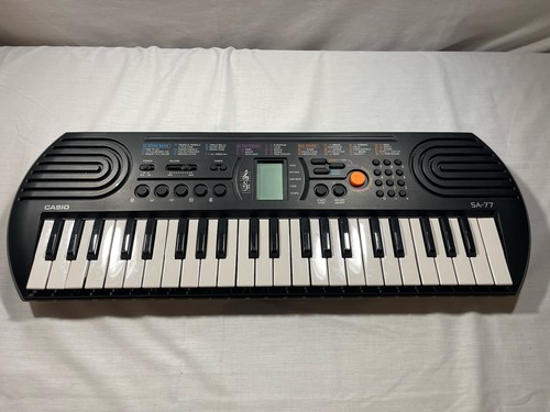 Casio SA-77 Mini Portable Electronic Keyboard Battery Powered Tested ...