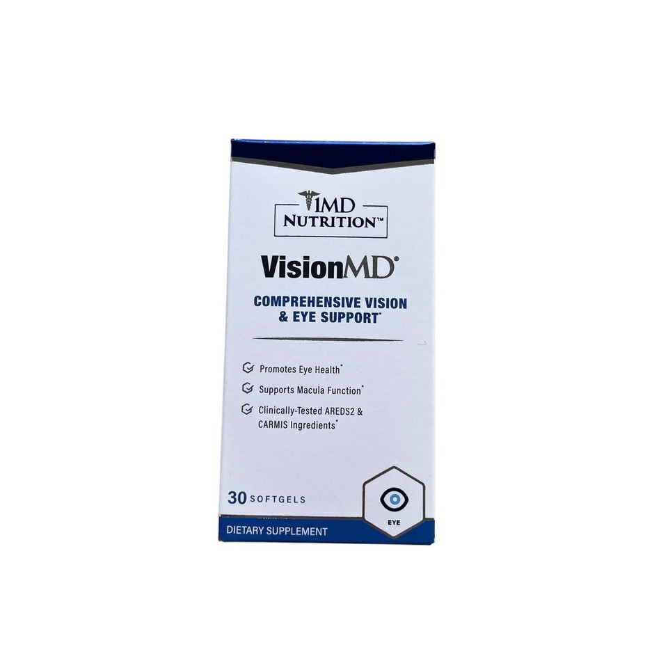 1MD Nutrition VisionMD Comprehensive Vision & Eye Support -30 Soft gels ...