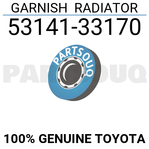 5314133170 Genuine Toyota GARNISH RADIATOR 53141-33170 | eBay