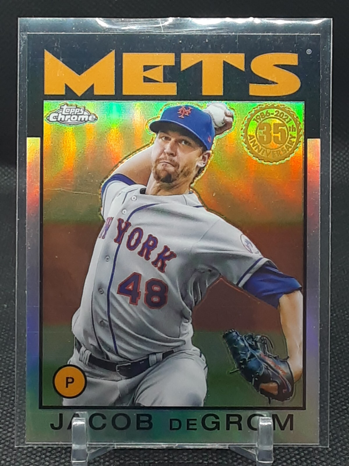 JACOB DEGROM 2021 TOPPS CHROME '86 TOPPS REFRACTOR METS KK | eBay