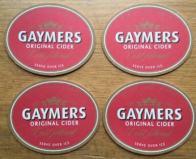 4 X Gaymers Cider Beer Bar Mats Mancave | eBay
