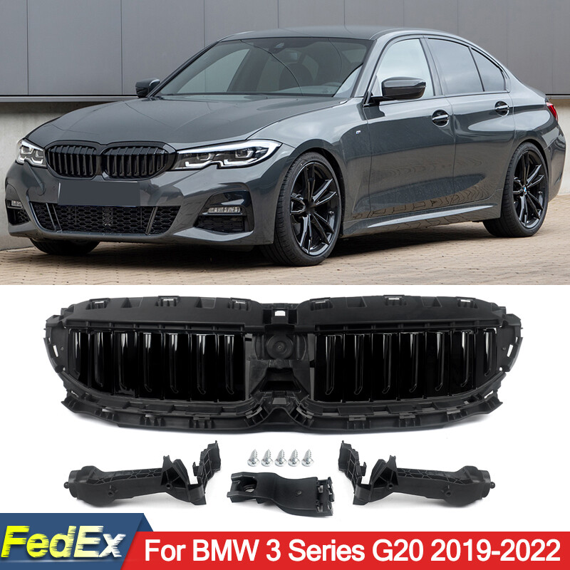 Front Upper Radiator Grille Active Air Shutter For BMW G20 G21 330i ...