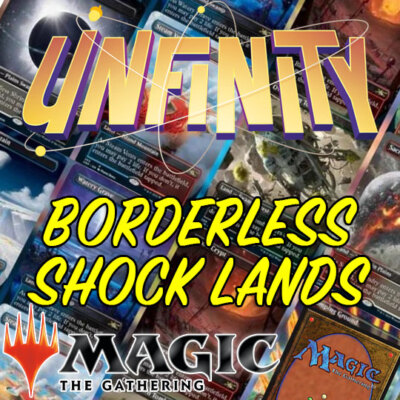 Magic the Gathering MTG Borderless Full Art Shock Land Unfinity NM/M ...