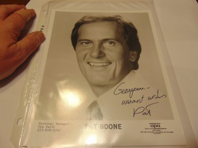 PHOTO PICTURE 8" X 10" SIGNED AUTOGRAPH OLDER RARE PAT BOONE SINGER | eBay
