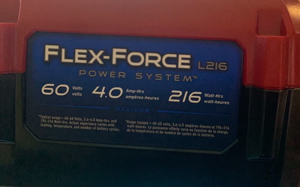 Toro Flex-Force Power System 88640 60-Volt Max 4.0 Ah Battery. L216 | eBay