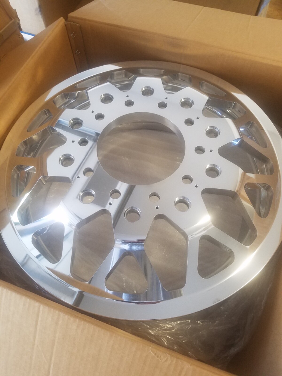 Set of 6 custom cut forged 22" dually wheels | eBay