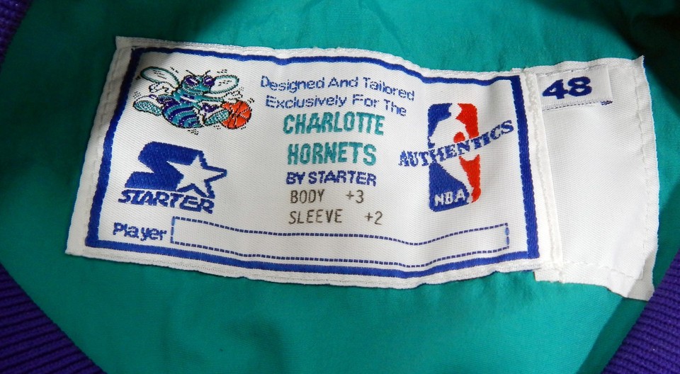 1990s Charlotte Hornets Game Issued Purple Teal Jacket 48 DP50770 | eBay UK