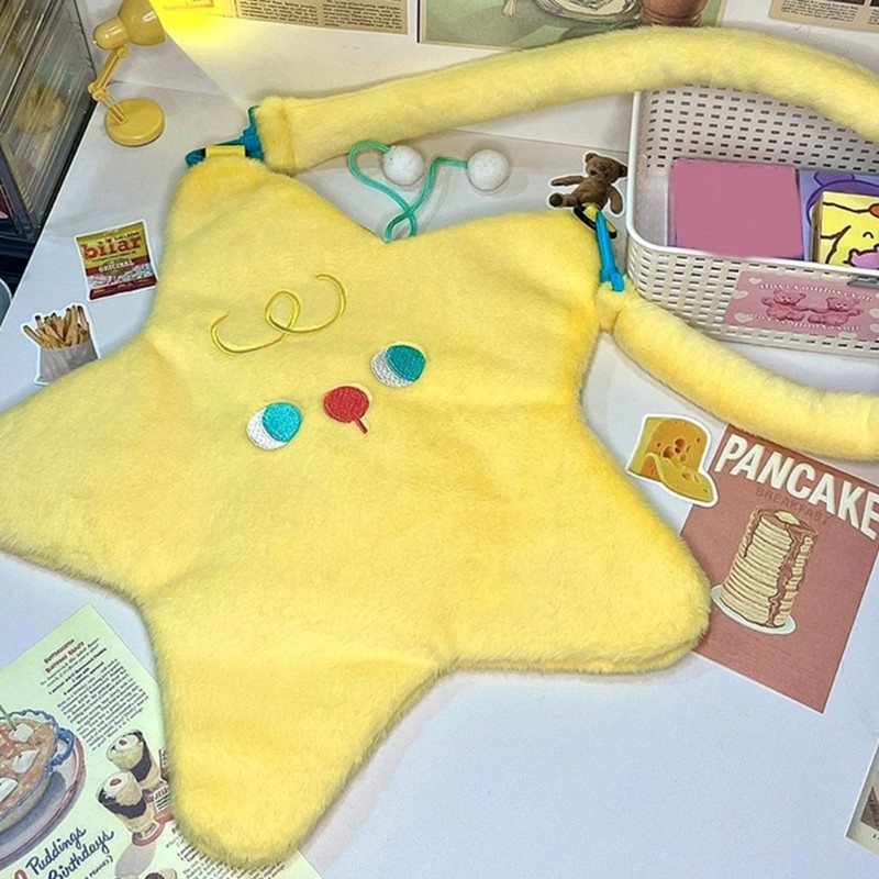 Trendy Cartoon Plush Messenger Bag Shoulder Bag for Women Girls Cute ...