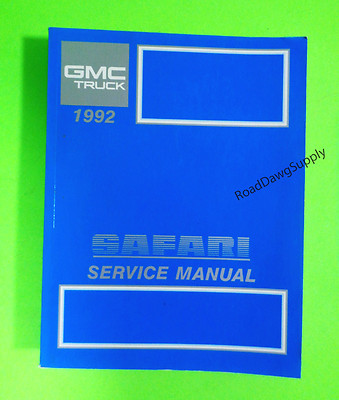 1992 GMC Safari Service Shop Repair Manual Book | eBay