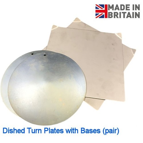 Dished Turn Plates with Base Plates for wheel alignment caster and toe ...